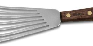 Dexter-Russell Walnut Slotted Fish Turner, 6.5-Inch, Stainless Steel