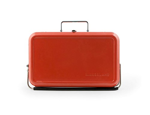 Kikkerland BQ01-RD Portable BBQ Suitcase, Red