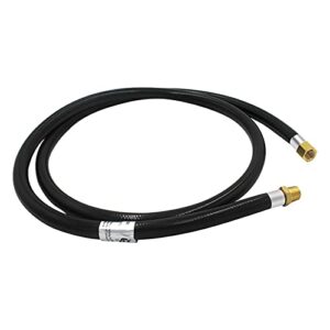 MCAMPAS 1/4 Inch NPT Propane Appliance Extension 5 Feet High Pressure Hose For Gas grills, Turkey Fryers, Fire Pit, Mr Heater.RV Equipment Etc- 1/4" Male NPT x 1/4" Female NPT