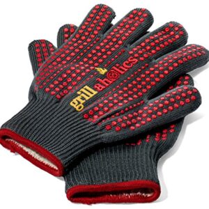 Grillaholics Barbecue Gloves, Top Cooking Gloves in Barbeque Grilling Accessories, 660°F Heat Resistant with ThermoMatrix™ Silicone, Protect Your Hands with BBQ Oven Mitts