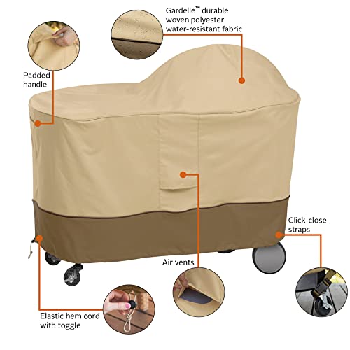 Classic Accessories Veranda Water-Resistant 57 Inch Charcoal BBQ Grill Cover for Weber Summit