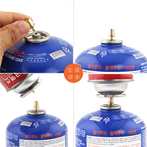 Hamans Outdoor Gas Refill Adapter Filling Butane Canister (Adapter-701)