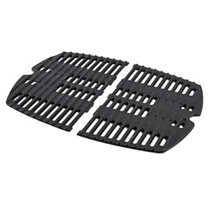 ggc cooking grates for weber 7644 q100, q1000 q1200, q1400 series gas grill (l 17″ x w 12.7″ x h 0.5″)