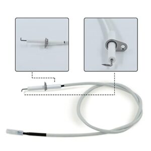 MOFLAME 2 Pack Ceramic Igniter Electrode with 700 mm Ignition Spark Plug Wire Replacement Parts Used Push Button Piezo Igniter for Gas Grill. Kitchenaid Gas Burner. Fire Pit. Fireplace