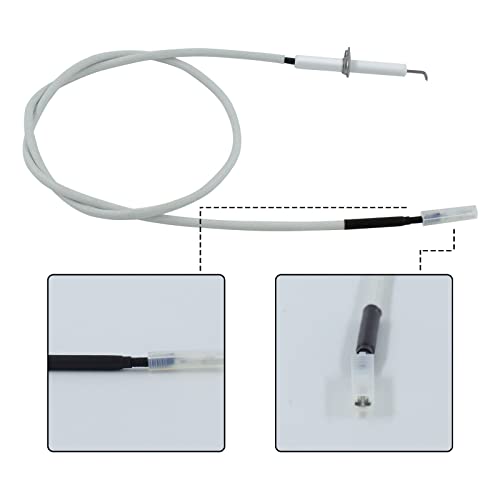 MOFLAME 2 Pack Ceramic Igniter Electrode with 700 mm Ignition Spark Plug Wire Replacement Parts Used Push Button Piezo Igniter for Gas Grill. Kitchenaid Gas Burner. Fire Pit. Fireplace