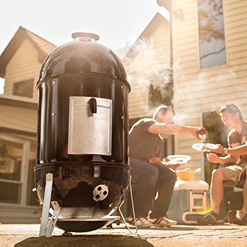 Weber 18-inch Smokey Mountain Cooker, Charcoal Smoker,Black