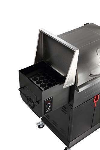 Z GRILLS Pellet Grill & Smoker 600D3E 2023 Upgraded with PID Controller, Direct Flame Access, and Enclosed Storage Cabinet, 572 Sq In Cooking Area