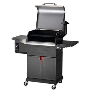 Z GRILLS Pellet Grill & Smoker 600D3E 2023 Upgraded with PID Controller, Direct Flame Access, and Enclosed Storage Cabinet, 572 Sq In Cooking Area