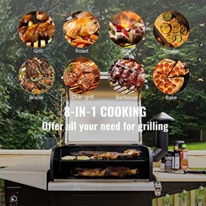 Z GRILLS Pellet Grill & Smoker 600D3E 2023 Upgraded with PID Controller, Direct Flame Access, and Enclosed Storage Cabinet, 572 Sq In Cooking Area