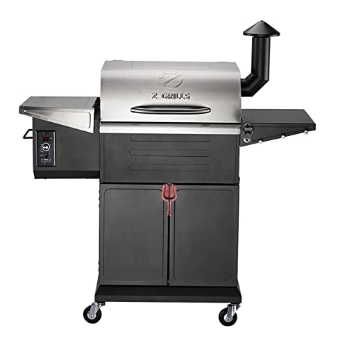 Z GRILLS Pellet Grill & Smoker 600D3E 2023 Upgraded with PID Controller, Direct Flame Access, and Enclosed Storage Cabinet, 572 Sq In Cooking Area