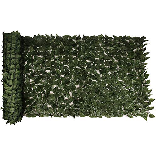 HOMVENT Artificial Ivy Privacy Screen 59x197In Faux Ivy Privacy Fence Artificial Hedge Artificial Leaf Faux Ivy Suit for Outdoor Decor Garden Fence Backyard Greenery Walls (16)