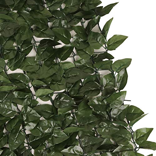 HOMVENT Artificial Ivy Privacy Screen 59x197In Faux Ivy Privacy Fence Artificial Hedge Artificial Leaf Faux Ivy Suit for Outdoor Decor Garden Fence Backyard Greenery Walls (16)