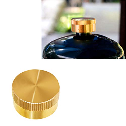 Joywayus 4Pcs Solid Brass Refill Propane Bottle Cap Universal for All 1 LB Gas Tank Cylinder Sealed Protect Cap