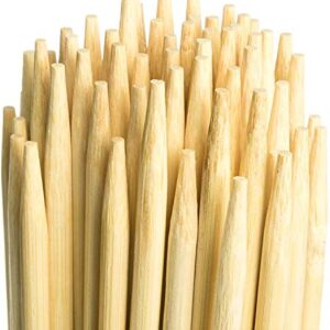 Marshmallow Smores Roasting Bamboo Sticks 120-Pack Extra Long - Safe For Kids Design 36 Inch, 5mm Thick Wooden, Disposable Biodegradable Skewers Outdoor BBQ/Firepit, Hot Dogs, Kebab, S'Mores (120)