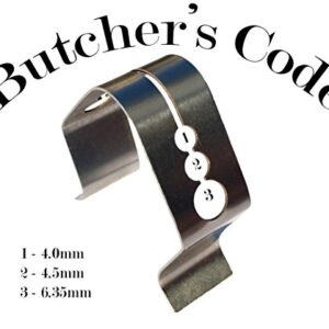 Butchers Code - Universal 3 Hole - 3 Pack - A Style - Grill Probe Clip - for Ambient Temperature Readings (3)