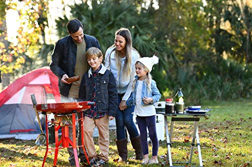 The Original FIREDISC 36” Tall Propane Cooker | Single Burner Propane Stove | Outdoor Burner with Wok | Propane Gas Burner for Outdoor Cooking | Propane Burner for Camping | 41 x 33 x 6 inches | Red