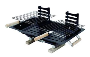 marsh allen hibachi charcoal grill 17″ x 10″ 133 sq. in. black