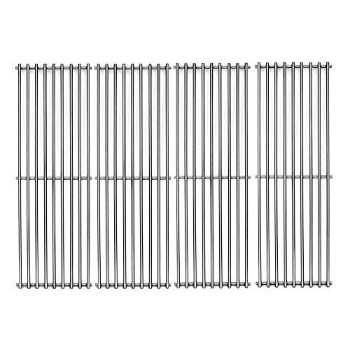 Votenli S6505A (4-Pack) 19 3/4" Stainless Steel Cooking Grid Grates Replacement for Chargriller 2121, 2123, 2222, 2828, 3001, 3030, 3725, 4000, 5050, 5252 Set of 4