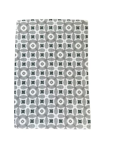 Desert Aqua || 3 Pack|| Not Your Ordinary Kitchen Towels || Dish Towels || Waffle Weave Microfiber || Tea Towels || Highly Absorbent || Hanging Loop || Dish Cloths || Modern || Designer Prints (Gray)