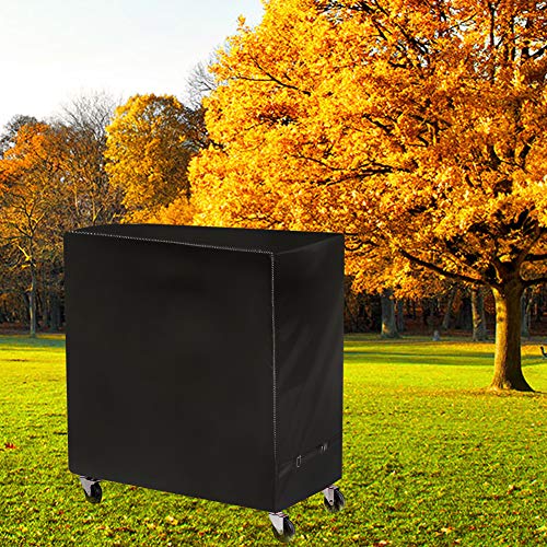 Cooler Cart Cover(New Upgrade) - Universal Fit for Most 80 QT,Super Insulation Cashmere Material,Rolling Cooler (Patio Cooler,Beverage Cart, Rolling Ice Chest) Protective Cover (Black)