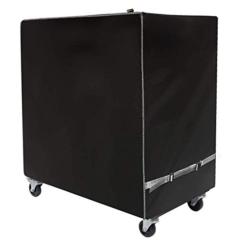 Cooler Cart Cover(New Upgrade) - Universal Fit for Most 80 QT,Super Insulation Cashmere Material,Rolling Cooler (Patio Cooler,Beverage Cart, Rolling Ice Chest) Protective Cover (Black)