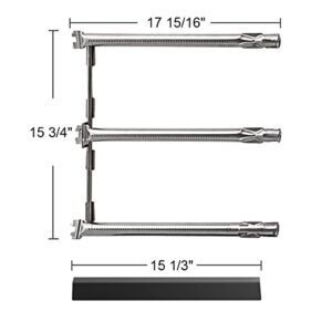 Grilling Corner Grill Parts for Spirit 300 Series,Spirit E310 S310 E320 S320 E330 S330 SP-330 Replacement Parts 7636 69787, Stainless Steel burner And Porcelain Flavorizer Bars