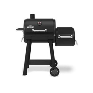 broil king 955050 smoke offset 500 offset smoker and grill, black