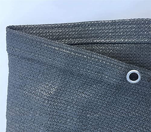 ALBN Balcony Privacy Screen Cover Fence Windbreak Net Garden Privacy Screen HDPE UV Protection Windscreen with Rope & Cable Ties (Color : Dark Gray, Size : 0.9x6m)