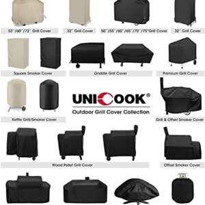 Unicook Griddle Cover, Compatible for Blackstone 36 Inch Grill, Camp Chef and More, Flat Top Grill Cover with Sealed Seam, Heavy Duty Waterproof Cooking Station Griddle Cover, Includes Support Pole