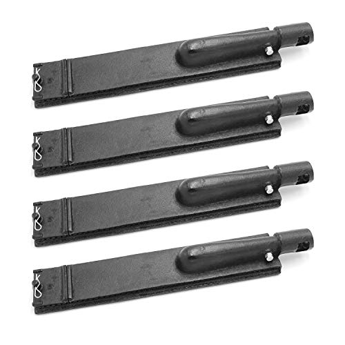 Hongso 15 3/4 inches Cast Iron Burner Gas Grill Replacement for Barbeques Galore (Turbo) 4-burner, Aussie, Bakers and Chefs, Charbroil, Nexgrill, Sam's, Sterling Forge Model Grills CBC301 (4-Pack)