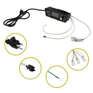 Digital Thermostat Controller Board Kit Replacement for Pit BOSS 3/4/5 Series Vertical Pellet Smoker, Equipped with Two Digital Meat Temperature Probes