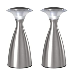 light it! by fulcrum, 24415-130 lanterna lux, satin nickel, 2 pack