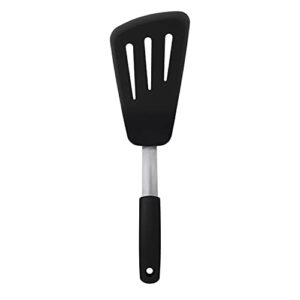 oxo good grips silicone flexible omelet turner,black