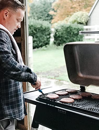 Everdure FURNACE 3-Burner Gas Grill, Liquid Propane Portable BBQ Grill with Die-Cast Aluminum Body and Fast-Ignition Technology, 466 Square Inches of Grilling Surface, Adjustable Height, Orange