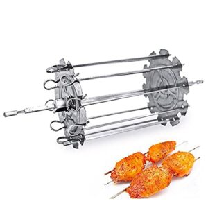 n/a roaster barbecue kebab maker meat brochettes skewer machine bbq grill accessories tools set (size : l)