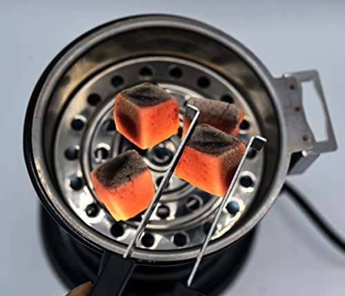 Coconut Charcoal Starter by Sophia Smokes - Electric Charcoal Burner with Smart Heat Control with Detachable Thongs