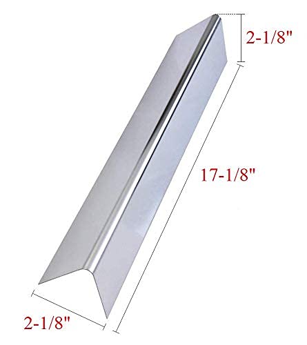 GasSaf 17 inch Flavorizer Bars Replace for Weber 66033, Genesis II E-410, S-410, Genesis II LX E-440, S-440 Gas Grills, 304 Stainless Steel Flavor Bars Replacement for Weber 66796/66030(7-Pack)