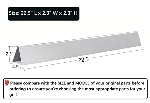 Leship 22.5" Flavorizer Bars Replacement for Weber 7536 65903 Spirit 700 Genesis Silver B/C Gold B/C Platinum B/C, Spirit 300 Series (with Side Control) Weber 900 and Other Grills (304SS)