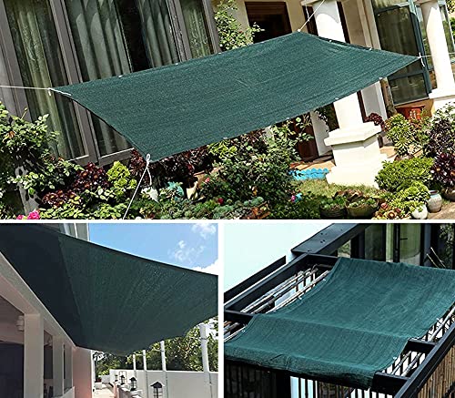 ALBN 75% Shade Netting Sunblock Shade Cloth Net Mesh Tarp HDPE UV-Resistant Protection Plants Flowers Outdoor Shade Screen, with Rope (Color : Green, Size : 3x5m)