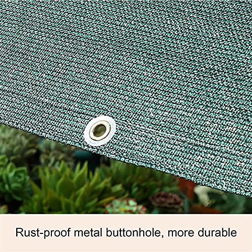 ALBN 75% Shade Netting Sunblock Shade Cloth Net Mesh Tarp HDPE UV-Resistant Protection Plants Flowers Outdoor Shade Screen, with Rope (Color : Green, Size : 3x5m)