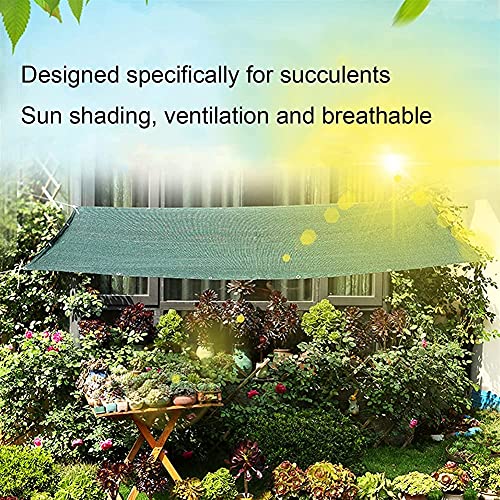 ALBN 75% Shade Netting Sunblock Shade Cloth Net Mesh Tarp HDPE UV-Resistant Protection Plants Flowers Outdoor Shade Screen, with Rope (Color : Green, Size : 3x5m)