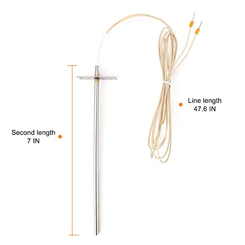 Grisun Replacement for Traeger Digital Controller kit, for Traeger Pellet Wood Pellet Grills, Replacement Parts Replace for BAC236, with 7" RTD Temperature Sensor