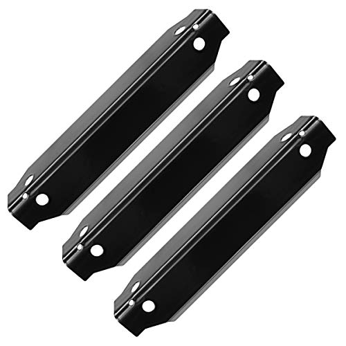 Utheer Grill Heat Plates Replacement Parts for Dyna-Glo DGC310CNP, DGC310CNP-D, DGB300CNP 3-Burner Propane Gas Grill, Porcelain Steel Heat Shield Tent Flavor Bars Flame Tamer Parts, 3 Pack