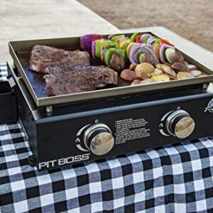 PIT BOSS PB336GS Two Burner Portable Flat Top Griddle - Cover Included