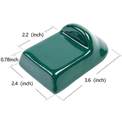 BBQ Ceramic Feet Shoes For Big Green Egg,Dracarys Grill Shoes Big Green Egg Base Feet Accessories Used to Place Grill on A Combustible Material Built-in Application (not for minimax)- 4 Green of set