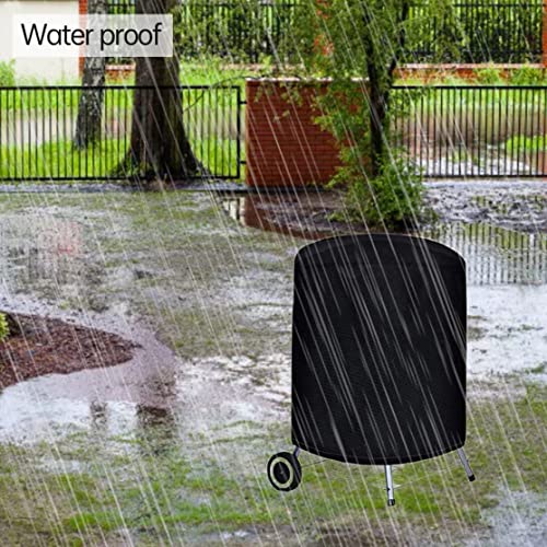 BBQ Grill Cover,Barbecue Covers,Round Waterproof Outdoor Barbecue Stove Protective Cover Dustproof Furniture Shield