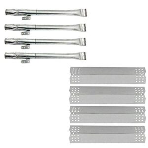 grill replace parts 14 7/8" stainless steel burner and 14 9/16" heat plates replacement kit for home depot nexgrill 720-0830h, 720-0830d gas grill models