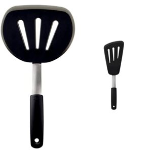 oxo good grips silicone flexible pancake turner & good grips silicone flexible omelet turner