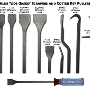 Wilde Tool GS3.NP/CC 3-Piece Gasket Scraper Set (1/2", 1", & 1-1/2")