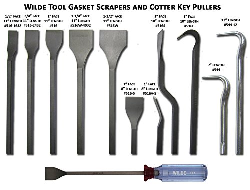 Wilde Tool GS3.NP/CC 3-Piece Gasket Scraper Set (1/2", 1", & 1-1/2")